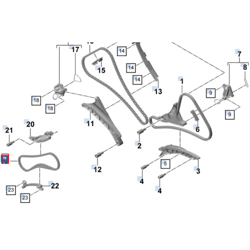 PORSCHE CAYENNE 9Y0 Timing Chain Tensioner Arm Rail 9A710951400 NEW ...