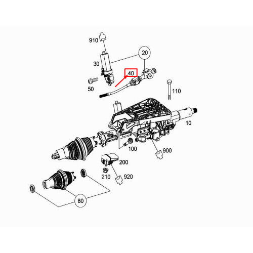MERCEDES-BENZ E Cabrio A207 Steering Column Shaft Joint A2044620013 NEW ...