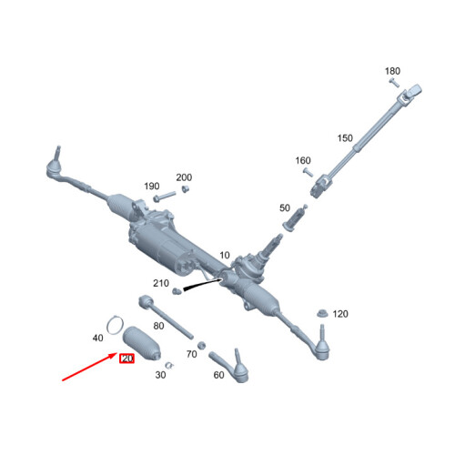 MERCEDES-BENZ GLE W167 Steering gear Bellows A9074620000 NEW GENUINE on ...