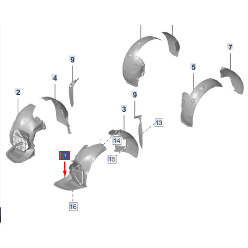 PORSCHE 911 992 Carrera Front Left Fender Front Part 992805423D NEW ...