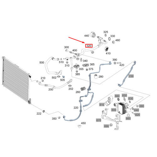 MERCEDES-BENZ GLE W167 Refrigerant Line LHD A1678303003 NEW GENUINE on ...