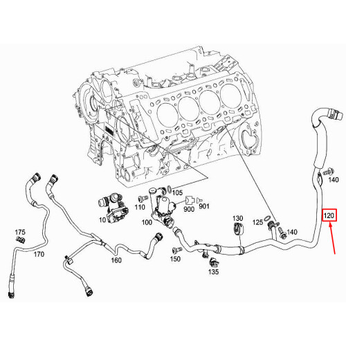 MERCEDES-BENZ E W213 Engine Feed Line A1772000552 NEW GENUINE on OnBuy