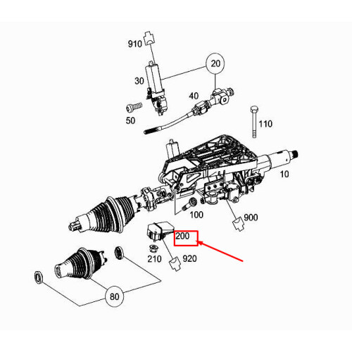 MERCEDES-BENZ E W212 Steering Lock Control Unit A2049005912 NEW GENUINE ...