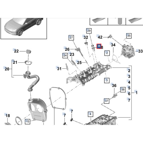 PORSCHE CAYENNE 9Y0 Camshaft Position Sensor PAE907601 NEW GENUINE on OnBuy