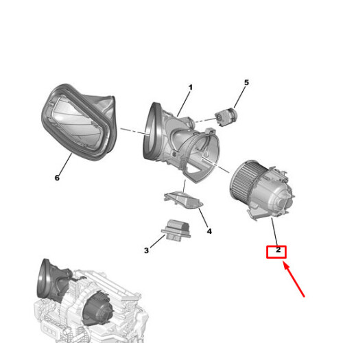 PEUGEOT 208 MK2 P21 Heater Air Puller 9840566280 NEW GENUINE on OnBuy