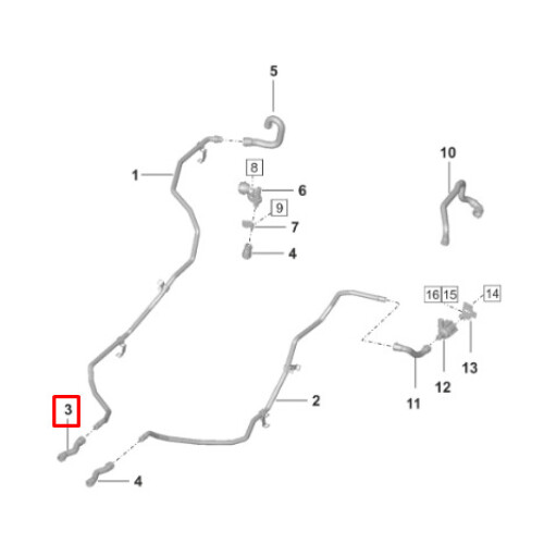 PORSCHE 911 992 Carrera Feed Heating Hose 992121107 NEW GENUINE on OnBuy