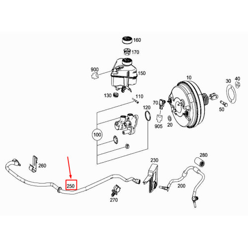 MERCEDES-BENZ S W222 Vacuum Line A2224300729 NEW GENUINE on OnBuy