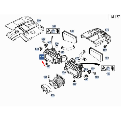 MERCEDES-BENZ GLE W167 Right Air Damper Filter A1770900301 NEW GENUINE ...