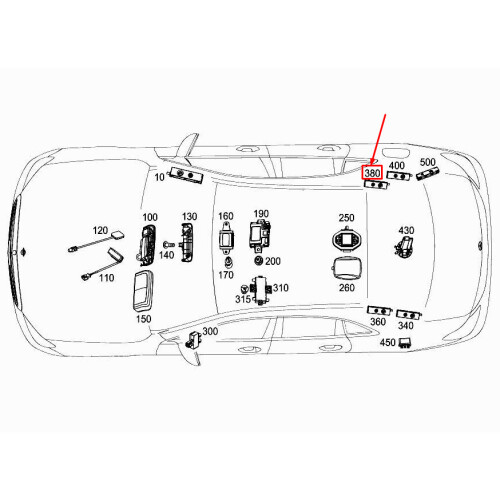 MERCEDES-BENZ E W213 Right C-Pillar Antenna Amplifier A2139057000 NEW ...