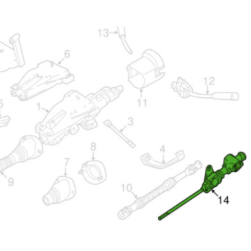 MB AMG GT C190 Steering Column Height Adjustment A2134607000 NEW ...