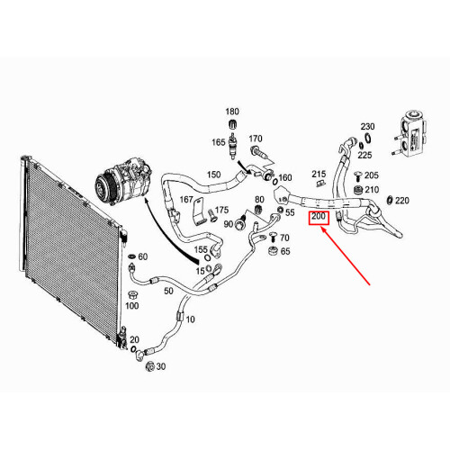 MERCEDES-BENZ S W222 A/C Refrigerant Line A2228307401 NEW GENUINE on OnBuy