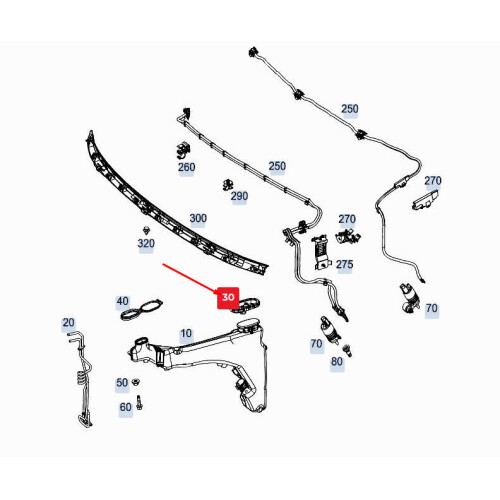 MERCEDES-BENZ GLE W167 Washer Fluid Reservoir Cap A1678690700 NEW ...