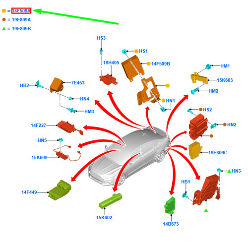 FORD MONDEO MK5 Digital Audio Control Module 5260422 ES7T-14F640-CA NEW ...