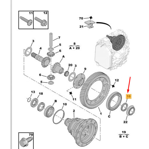 PEUGEOT 208 MK1 A9 Auto Gearbox Diff Left Seal 312164 NEW GENUINE on OnBuy