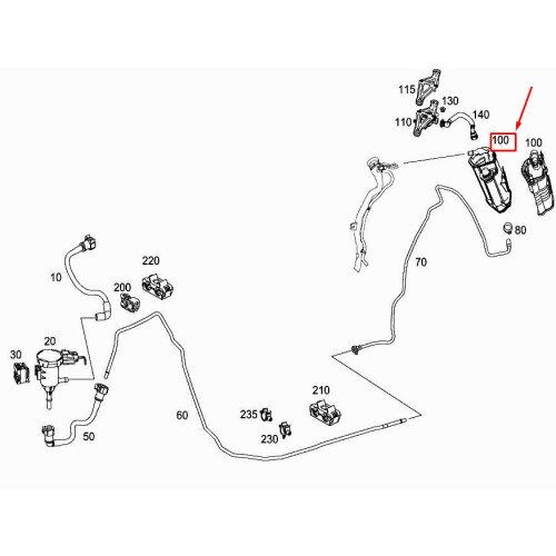 MERCEDES-BENZ GLC X253 Activated Charcoal Filter A2054700459 NEW ...