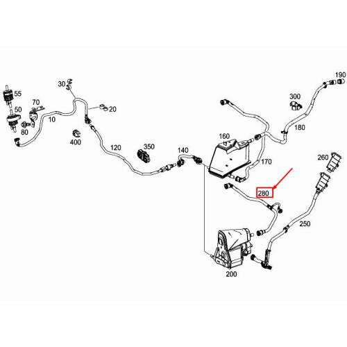 MERCEDES-BENZ A W177 Activated Charcoal Filter Vent Line A2474701702 ...