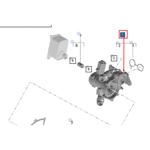 PORSCHE MACAN 95B.2 Thermostat 95812111111 NEW GENUINE on OnBuy