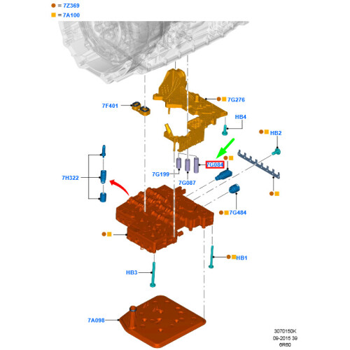 FORD RANGER T6 MK1 Transmission Control Tube 9L3P-7J135-CA 4977872 NEW ...