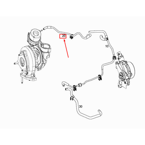 MERCEDES-BENZ C W205 Engine Vacuum Line A6261400264 NEW GENUINE on OnBuy