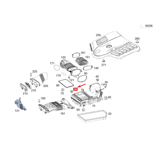 MB GLE W167 Engine Cover On Damper Filter Bearing A0993170100 NEW ...