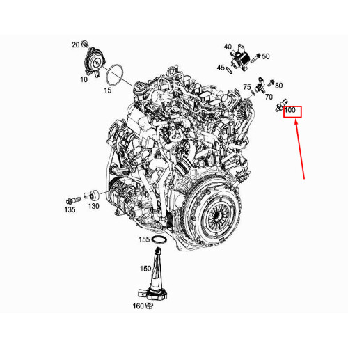 MERCEDES-BENZ A W177 Engine Oil Pressure Sensor A2829050000 NEW GENUINE ...