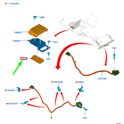 FORD RANGER T6 MK1 Trailer Towing Module EB3T-19H517-AC 2275645 NEW ...