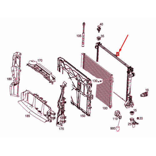 MERCEDES-BENZ VITO W447 Coolant Radiator A4475010201 NEW GENUINE on OnBuy