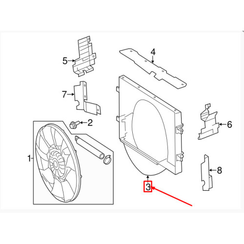 MERCEDES Sprinter 906 Radiator Cooling Fan Blade Shroud A9065050955 NEW ...