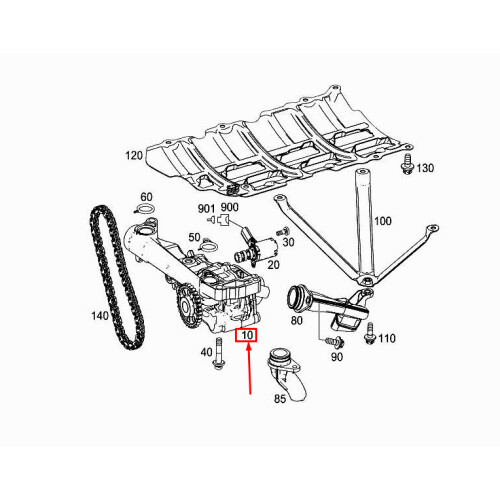 MERCEDES-BENZ GLC X253 Engine Oil Pump A2741800700 NEW GENUINE on OnBuy