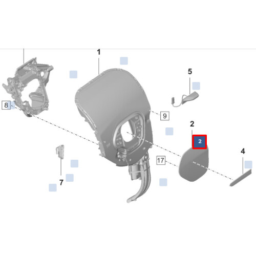 PORSCHE Taycan Fuel Tank Load Flap Right Electric 9J1821324A NEW ...