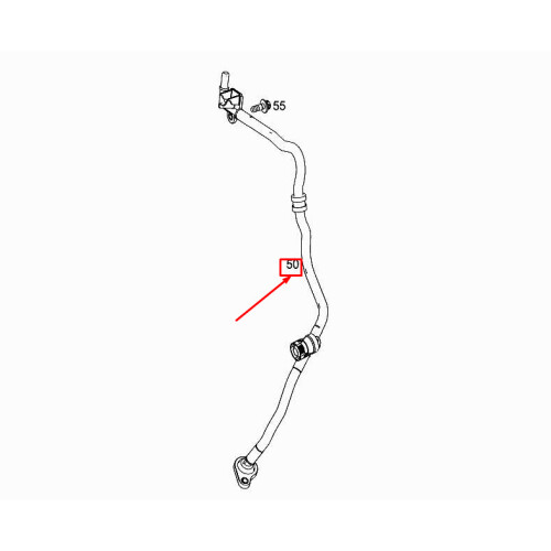 MERCEDES-BENZ CLS C257 Crankcase Vacuum Line A2560700632 NEW GENUINE on ...