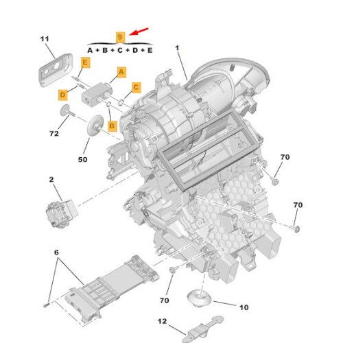 PEUGEOT 208 MK1 A9 Refrigerant Pressure Relief Valve 1623219680 NEW ...