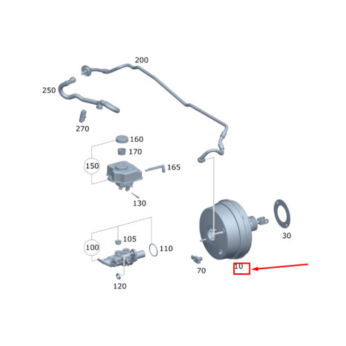 MERCEDES-BENZ GLE W167 Brake Booster A1674302600 NEW GENUINE on OnBuy