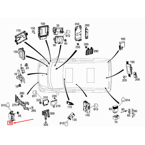 MERCEDES-BENZ VITO W447 Radar Sensor A4479008402 NEW GENUINE on OnBuy