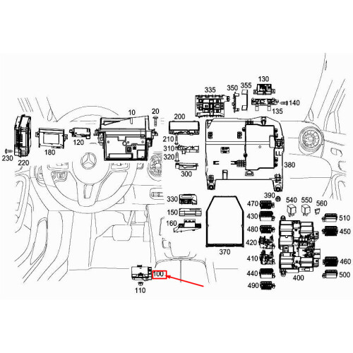 MERCEDES-BENZ A W177 Parktronic System Control Unit A0009000618 NEW GENUINE on OnBuy