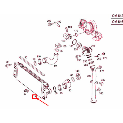 MERCEDES-BENZ SPRINTER 906 Intercooler Radiator A9065010201 NEW GENUINE ...