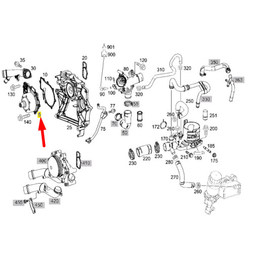 MERCEDES-BENZ Water Pump A6512002002 New Genuine on OnBuy