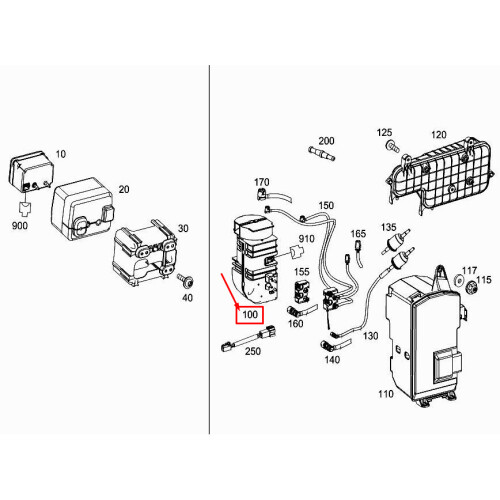MERCEDES-BENZ E W212 Pneumatic Pump Control Unit A0009004413 NEW ...