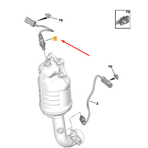 CITROËN C3 MK3 SX Emission Control Oxygen Sensor 9839419880 NEW GENUINE ...