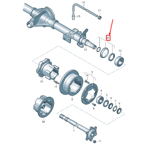 VOLKSWAGEN CRAFTER 2F MK1 Speed Sensor Rotor Repair Set 2E0598149 NEW ...
