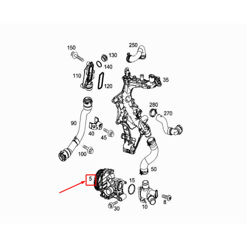 MERCEDES-BENZ GLA X156 Engine Water Pump A6512004300 NEW GENUINE on OnBuy