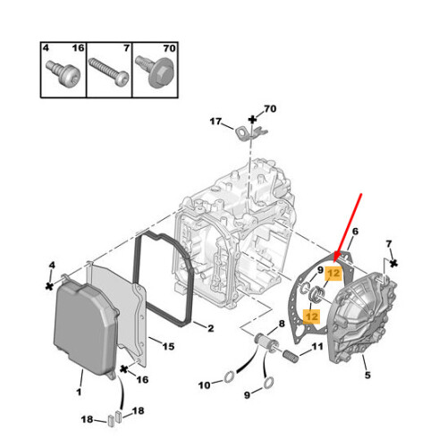PEUGEOT 208 MK1 A9 Gearbox Piston Ring 1628954980 NEW GENUINE on OnBuy
