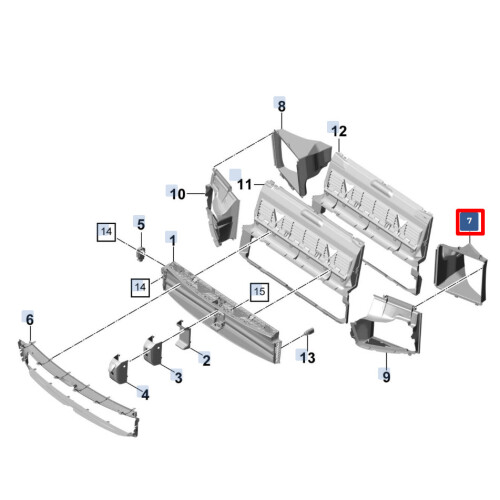 PORSCHE PANAMERA 971 Radiator Left Air Duct 971121673E NEW GENUINE on OnBuy