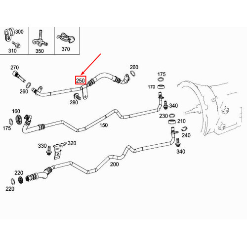 MERCEDES-BENZ GLC X253 Engine Oil Line A2532704800 NEW GENUINE on OnBuy