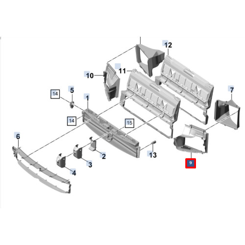 PORSCHE PANAMERA 971 Radiator Air Duct Left 971121333C NEW GENUINE on OnBuy