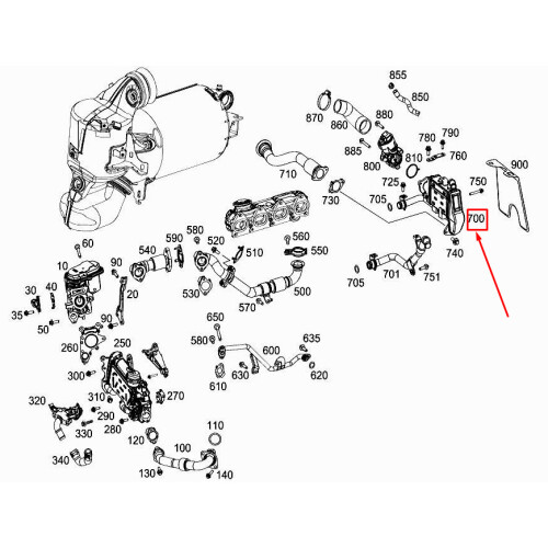 MERCEDES-BENZ S W222 EGR Cooler A6541402801 NEW GENUINE on OnBuy