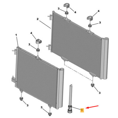 CITROËN C3 MK3 SX A/C Condenser Drying Cartridge Kit 9827808180 NEW ...