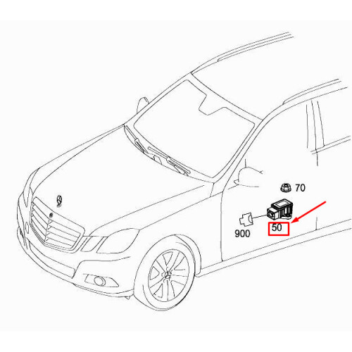 MERCEDES-BENZ E W212 Acceleration Yaw Rate Sensor A0055422618 NEW ...