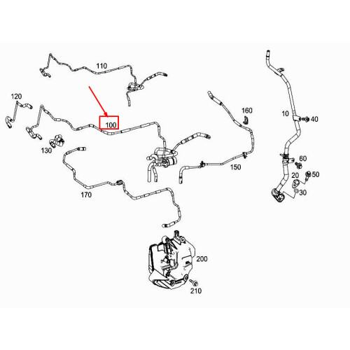 MERCEDES-BENZ S W222 Engine Vacuum Line A6560702532 NEW GENUINE on OnBuy