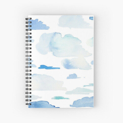 Spiral Notebook Clouds A5 120 Pages on OnBuy
